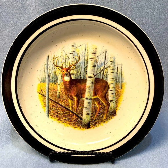 Folkcraft | Dining | White Tail Deer Plate By Scotttz | Poshmark